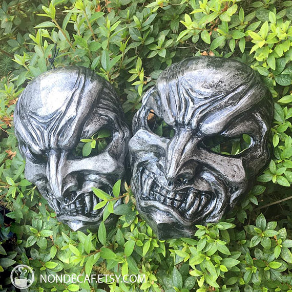 Making Oni Masks – Non-Decaffeinated Art